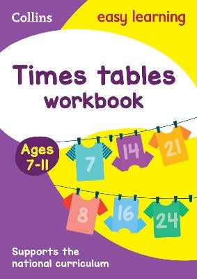 Times Tables Workbook Ages 7-11 by Collins Easy Learning | Paper Plus