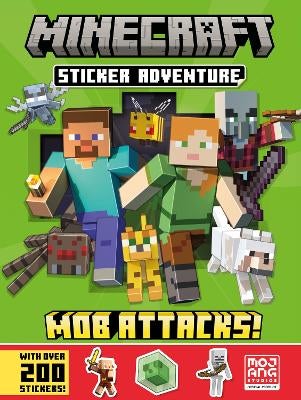 Minecraft Sticker Adventure: Mob Attacks! by Mojang AB | Paper Plus