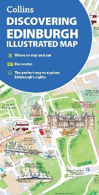 Discovering Edinburgh Illustrated Map by Dominic Beddow, Collins Maps | Paper Plus