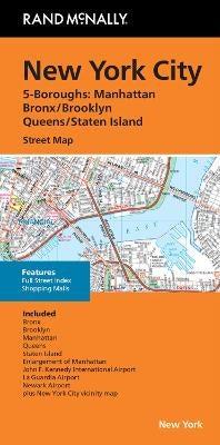 New York City 5 Boroughs Street Map by Rand McNally | Paper Plus