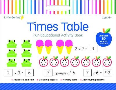 Little Genius Mega Activity Pad: Times Tables by Lake Press | Paper Plus