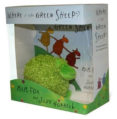 Where is the Green Sheep? Hardback book and plush toy boxed set by Mem ...