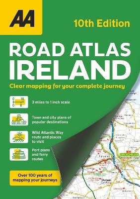 AA Road Atlas Ireland by | Paper Plus
