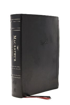 ESV, MacArthur Study Bible, Black Leathersoft by | Paper Plus