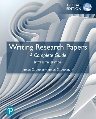 Writing Research Papers: A Complete Guide, Global Edition by James ...