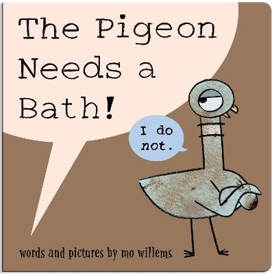 The Pigeon Needs a Bath! (Board Book) by Mo Willems | Paper Plus