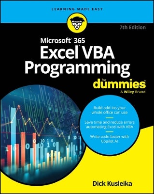 Microsoft 365 Excel VBA Programming For Dummies by Dick Kusleika | Paper Plus