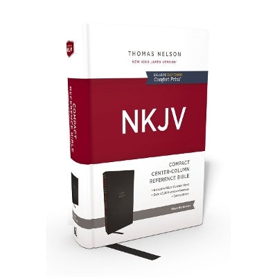 NKJV, Compact Center-Column Reference Bible, Hardcover, Red Letter ...