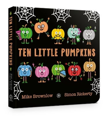Ten Little Pumpkins Board Book by Mike Brownlow | Paper Plus