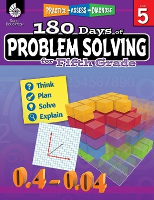 180 Days™: Problem Solving for Fifth Grade by Stacy Monsman | Paper Plus