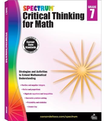 Spectrum Critical Thinking for Math, Grade 7 by | Paper Plus