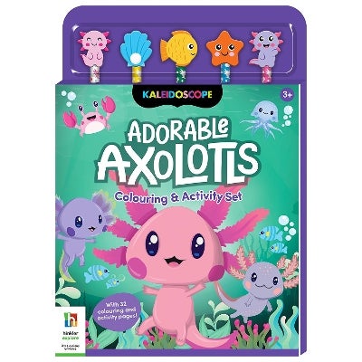 Adorable Axolotls Colouring & Activity Book by Hinkler | Paper Plus