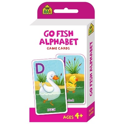 School Zone Go Fish Alphabet Game Cards by Hinkler Pty Ltd | Paper Plus