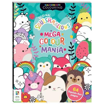 Kaleidoscope Squishmallows Colouring Book Mega Colour Mania | Paper Plus