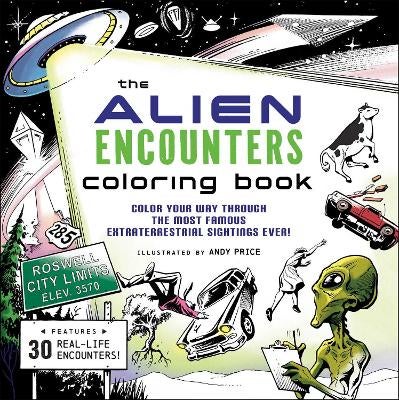 The Alien Encounters Coloring Book by Andy Price | Paper Plus