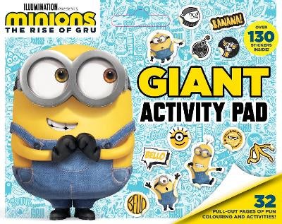 Minions the Rise of Gru: Giant Activity Pad (Universal) by Scholastic ...
