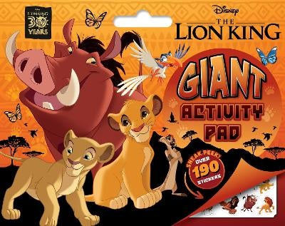Lion King 30th Anniversary: Giant Activity Pad (Disney) by Disney ...