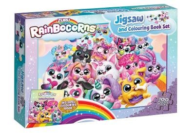 Rainbocorns: Jigsaw and Colouring Book Set (100 Pieces) by Scholastic ...