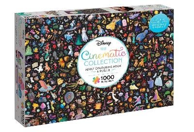 Disney: The Cinematic Collection Adult Colouring Book & Puzzle (1000 ...
