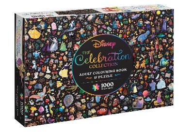 Disney The Celebration Collection: Adult Colouring Book and Puzzle by ...