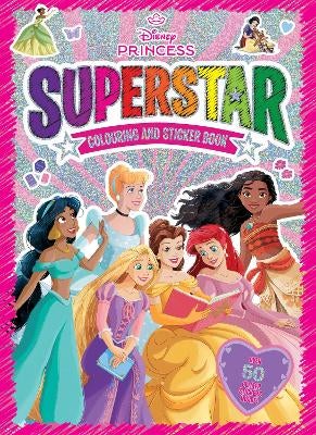 Disney Princess: Superstar Colouring and Sticker Book by Disney | Paper ...