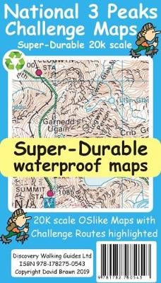 National 3 Peaks Challenge Maps by David Brawn | Paper Plus