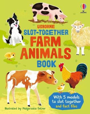 Slot-together Farm Animals Book by Abigail Wheatley | Paper Plus