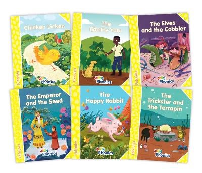 Jolly Phonics Folktales Yellow Readers (Level 2) Complete Set (1-6) by ...