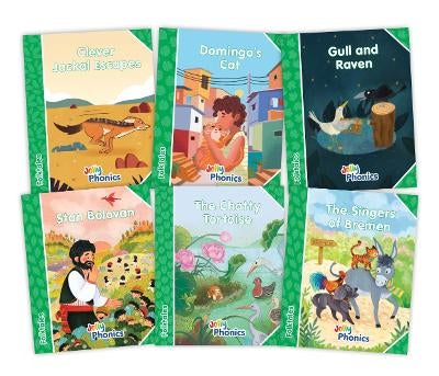 Jolly Phonics Folktales Green Readers (Level 3) Complete Set (1-6) by ...