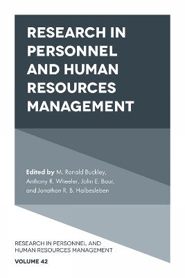 Research in Personnel and Human Resources Management by | Paper Plus