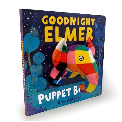 Goodnight, Elmer Puppet Book by David McKee | Paper Plus