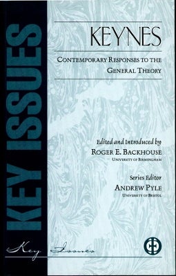 Keynes Contemporary Responses To General Theory by Roger Backhouse ...