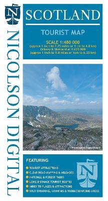 Nicolson Scotland Tourist Map by Val Fry | Paper Plus