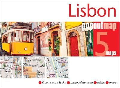 Lisbon PopOut Map - pocket-size, pop-up map of Lisbon by | Paper Plus