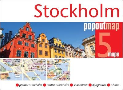 Stockholm PopOut Map - pocket-size, pop up map of Stockholm city centre ...