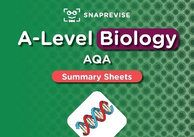 SnapRevise A-Level AQA Biology Summary Sheets by | Paper Plus