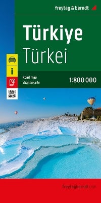 Turkey (Turkiye), Road Map 1:800.000 by Freytag-Berndt | Paper Plus