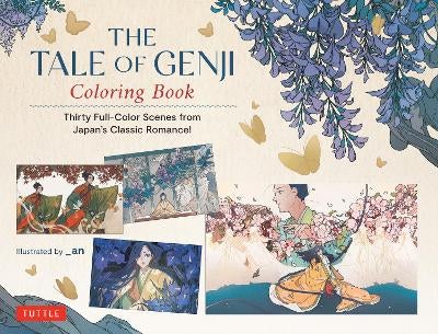 The Tale of Genji Coloring Book by Lady Murasaki Shikibu | Paper Plus