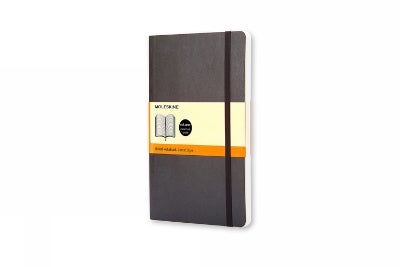 Moleskine Notebook Large Ruled Black Soft | Paper Plus