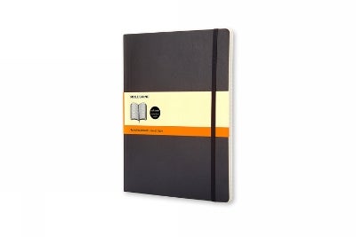 Moleskine Notebook XL Black Soft Cover Ruled | Paper Plus