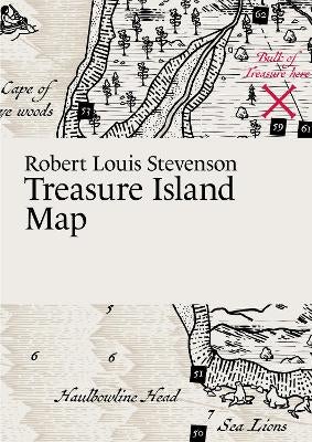 Robert Louis Stevenson, Treasure Island Map by Martin Thelander | Paper ...