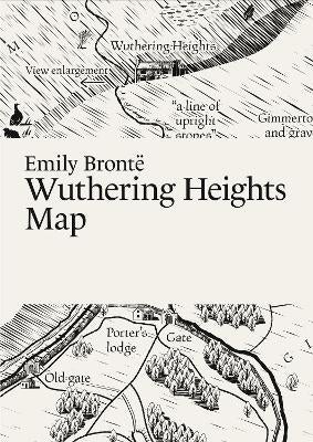 Emily Brontë, Wuthering Heights Map by Martin Thelander | Paper Plus
