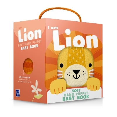 Soft Hand Puppet Baby Book Lion by | Paper Plus