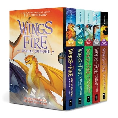 Wings of Fire 1-5 Special Edition Boxset by Tui T. Sutherland | Paper Plus