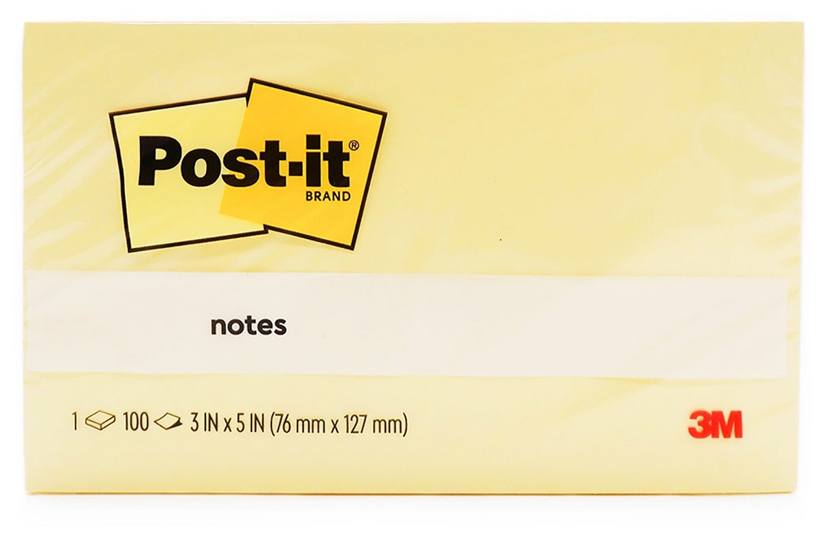 Post-It Notes 655 Yellow 76X127 | Paper Plus