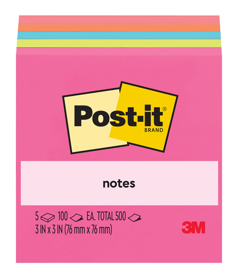 Post-it Notes Poptimistic 76x76mm, 654, 5 pack | Paper Plus