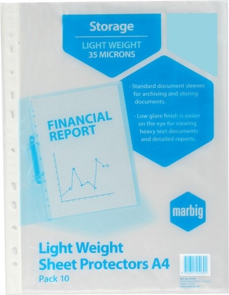 Marbig Copysafe Pockets A4 10 Pack | Paper Plus