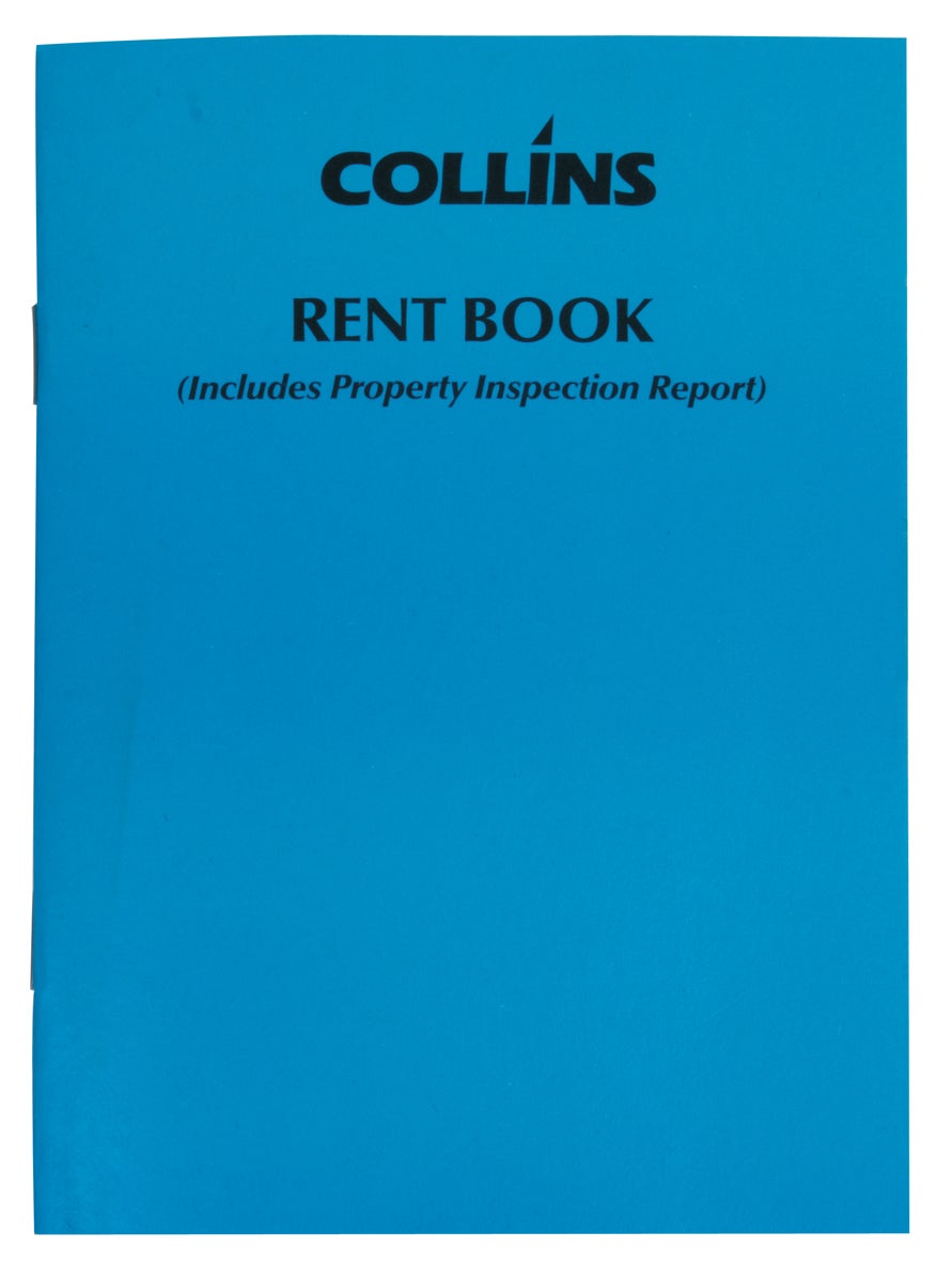 Collins Rent Book 105x148mm 12 Pages | Paper Plus