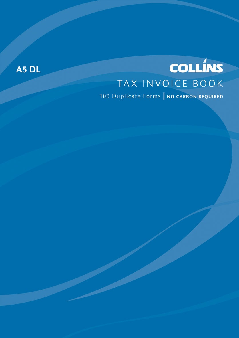 Collins Tax Invoice Book A5 DL Duplicate 100 Pages | Paper Plus