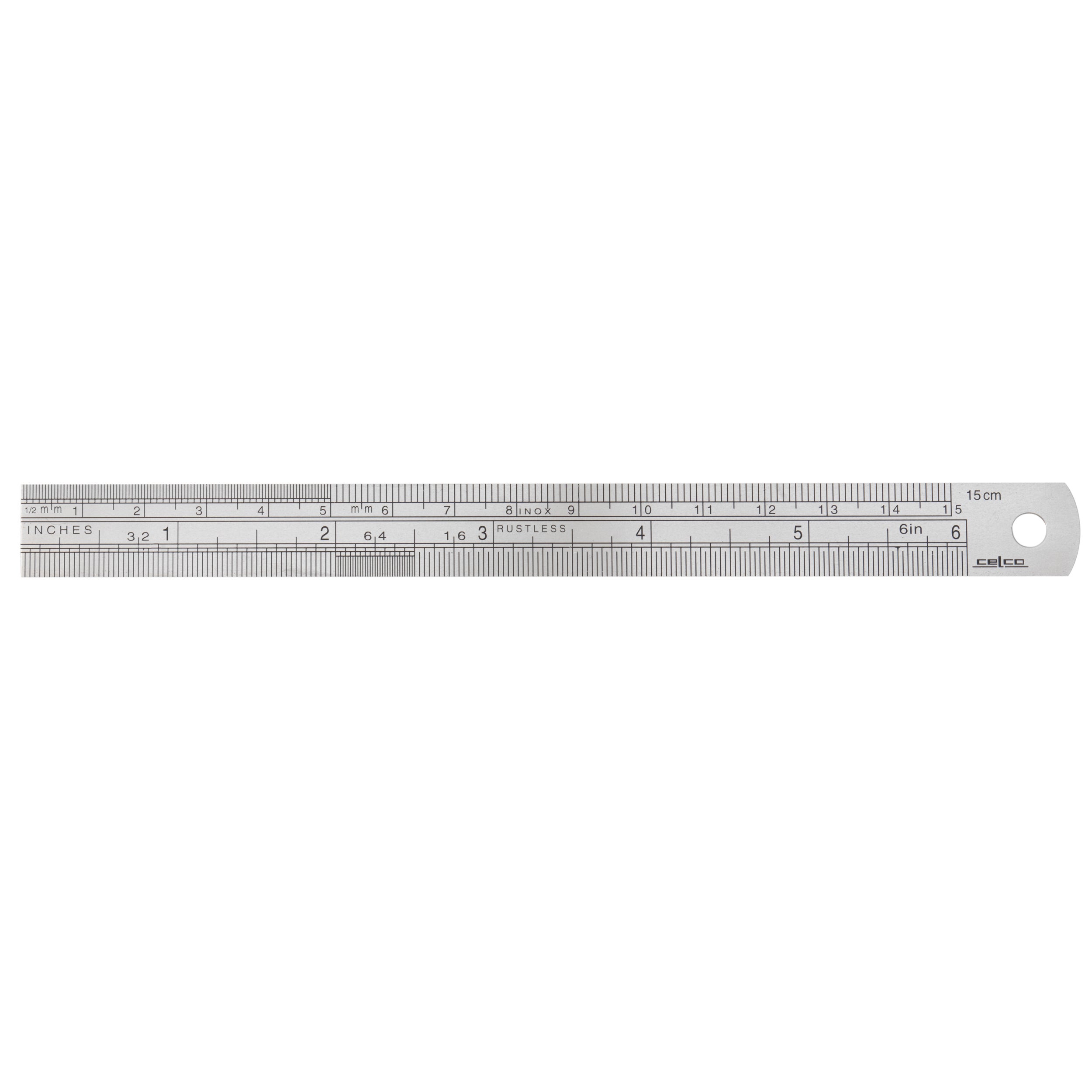 Celco Stainless Steel Ruler 15cm | Paper Plus